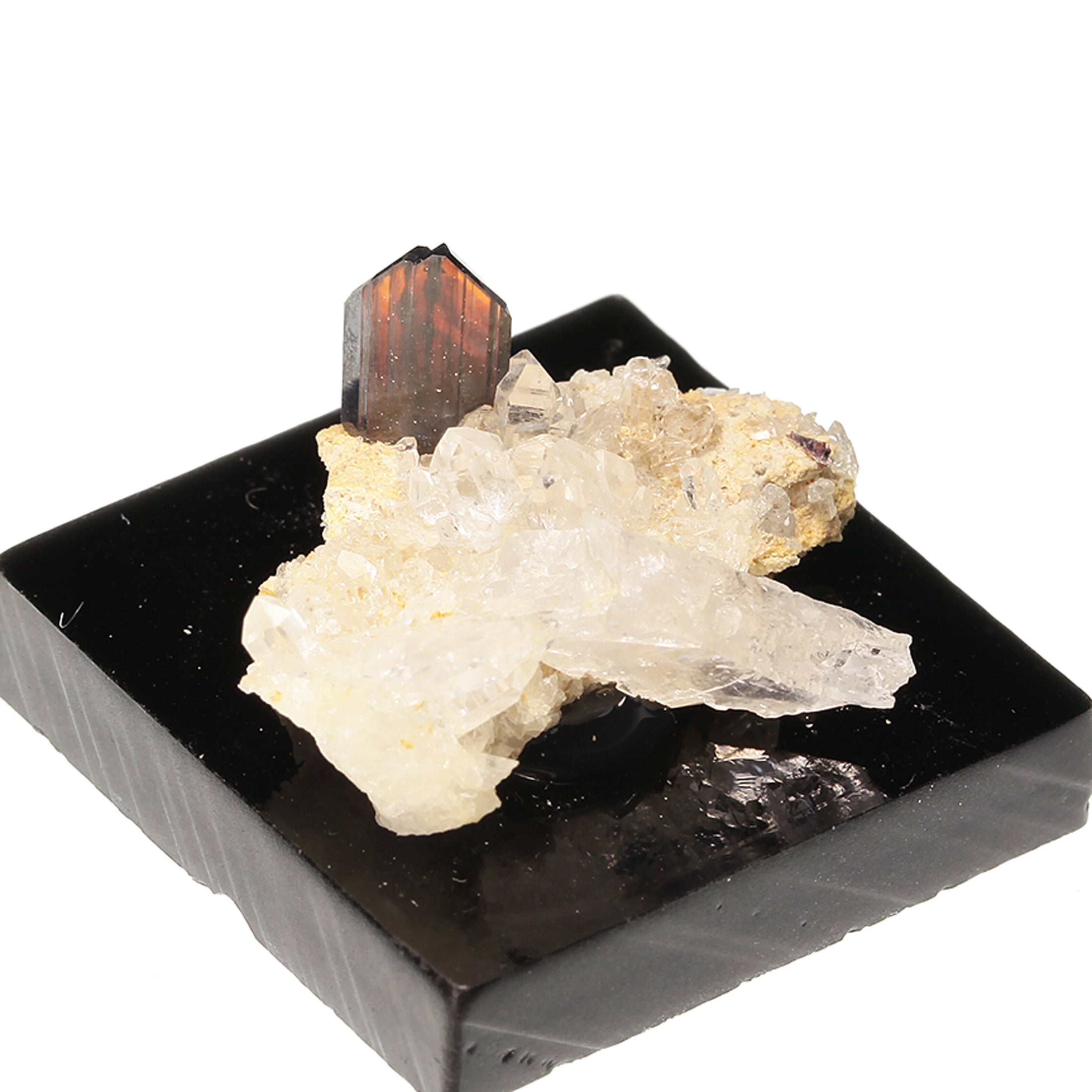 Brookite with Quartz – Brian Kosnar Mineral Classics